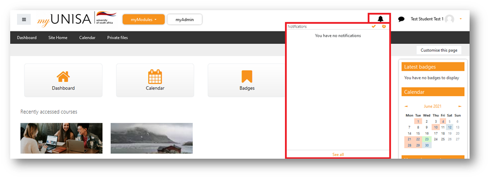 Section: Lesson 7: How do I send a direct message in myModules? | STU-100: Basic Skills in Using ...